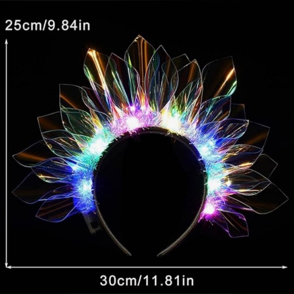 Accessories | Nwt Light Up Headband Led Headbands Party Nightclub Rave ...
